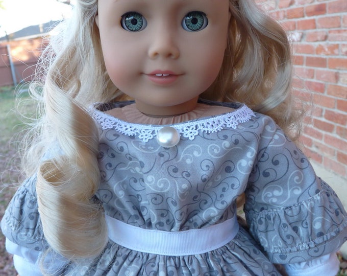 18 Doll Clothes Historical Civil War Style Day Dress Fits American Girl