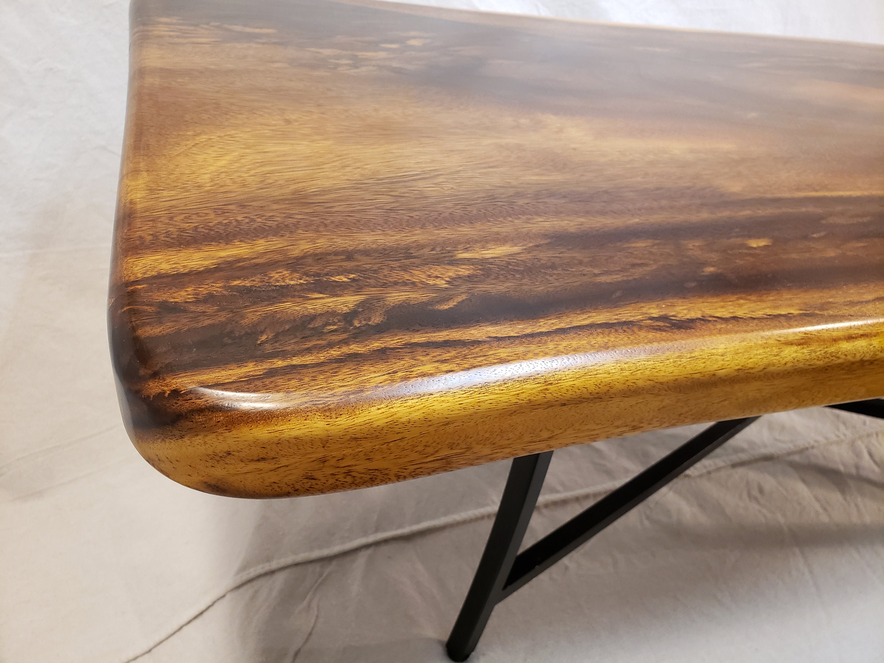 Beautiful Monkey Pod Coffee Table, or Desk Gorgeous Natural Wood Slab ...