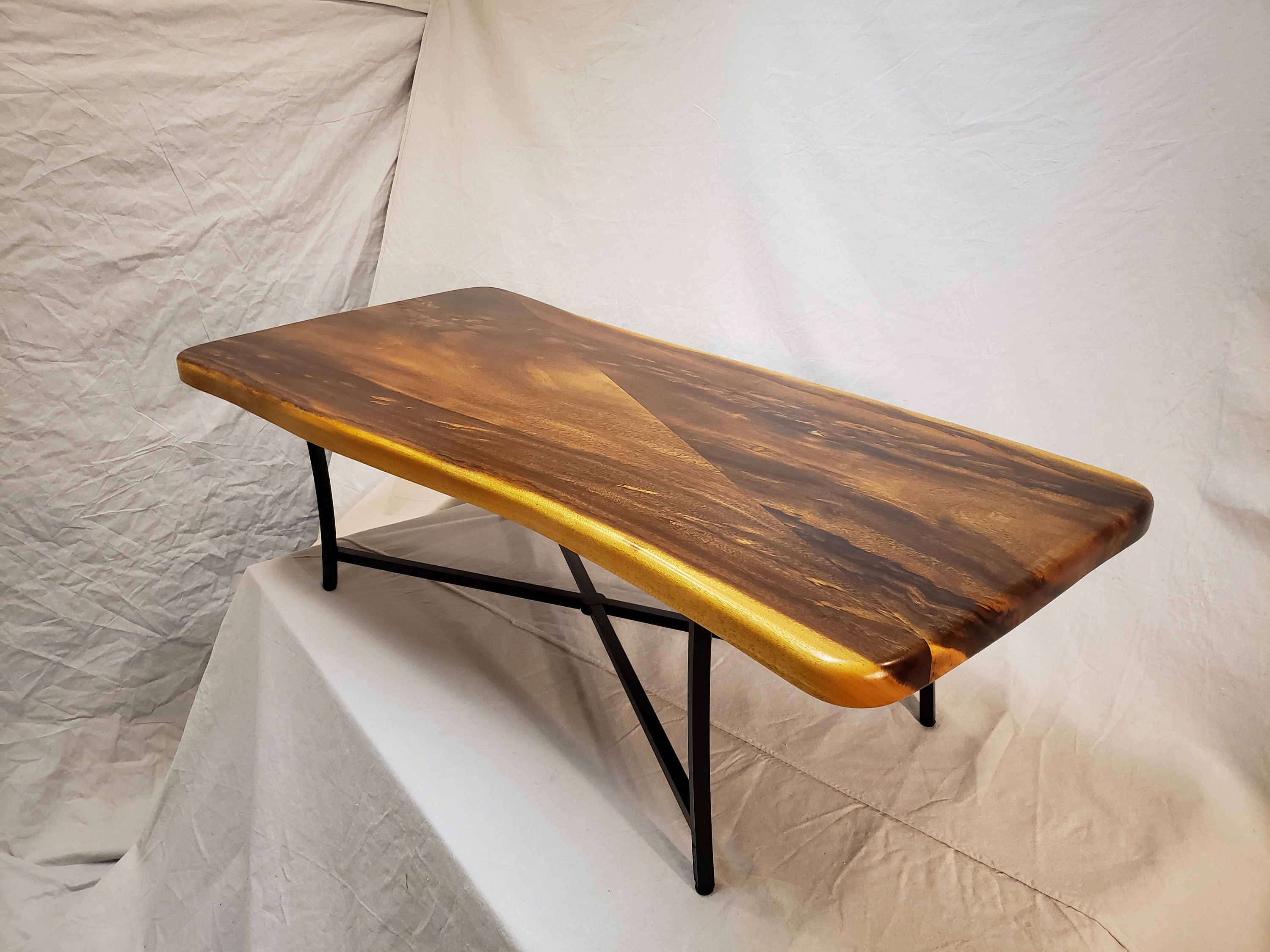 Beautiful Monkey Pod Coffee Table, or Desk Gorgeous Natural Wood Slab ...