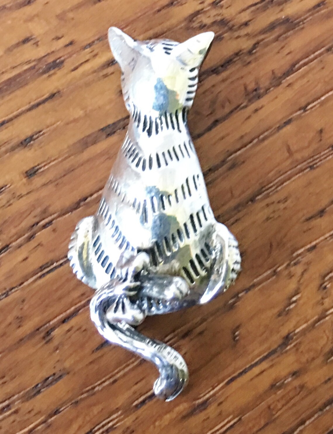 Vintage Mexico Sterling Silver Kitty Cat Mechanical Movable | Etsy