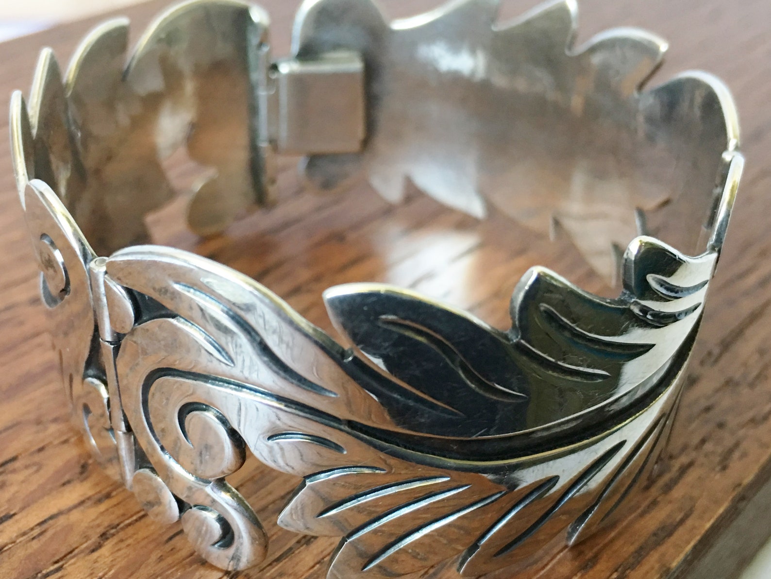 Vintage Mexican Sterling Silver Bracelet Jewelry Hand Made - Etsy