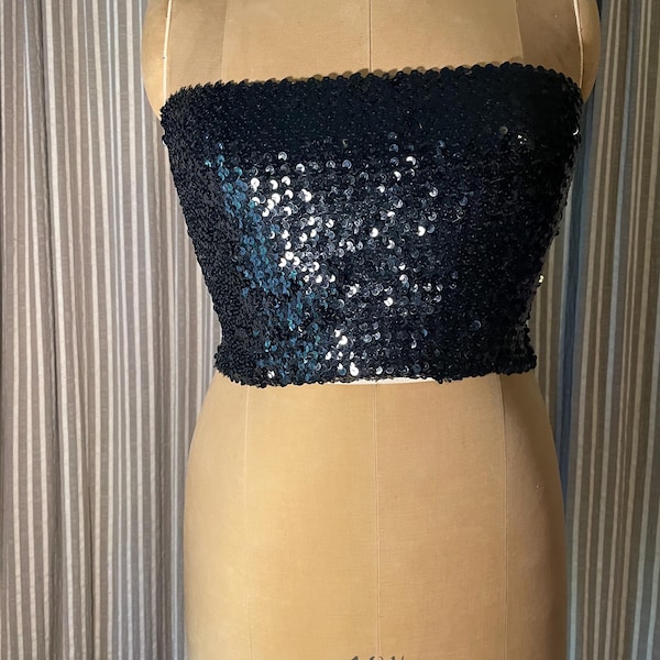 Sequin Tube Top - Etsy