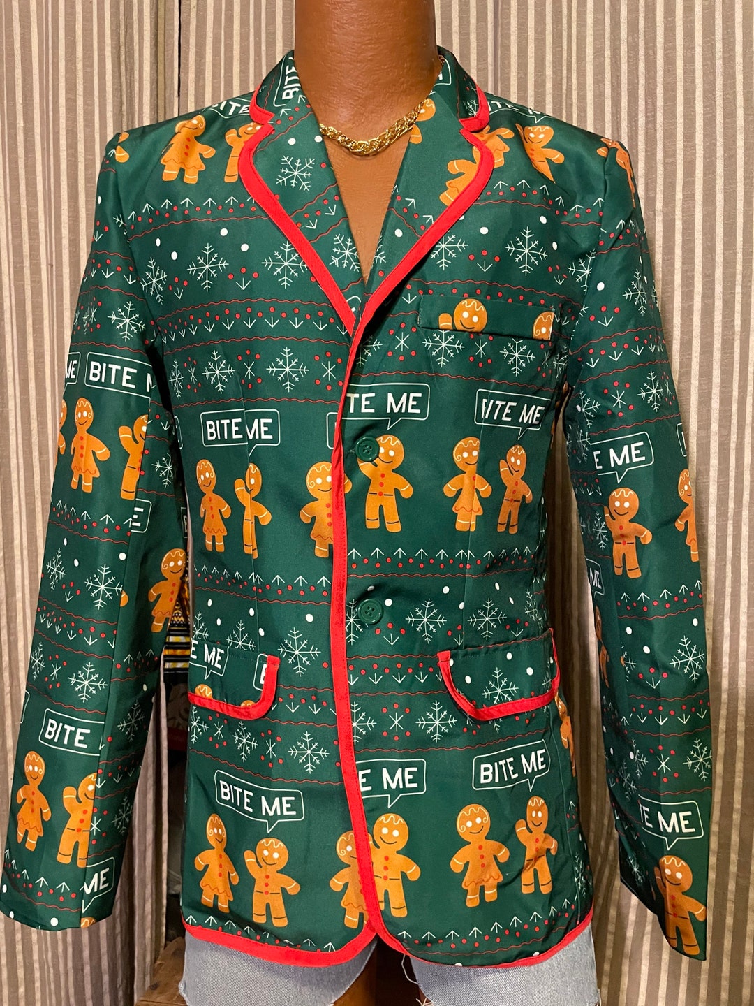 Bite Me Christmas Jacket - Etsy