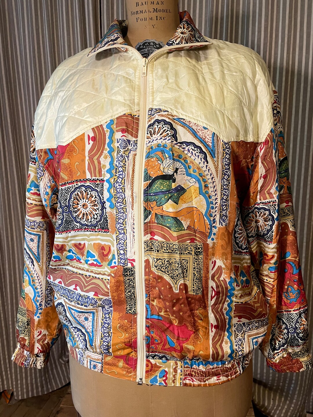 Vintage Designer Silk Track Jacket - Etsy
