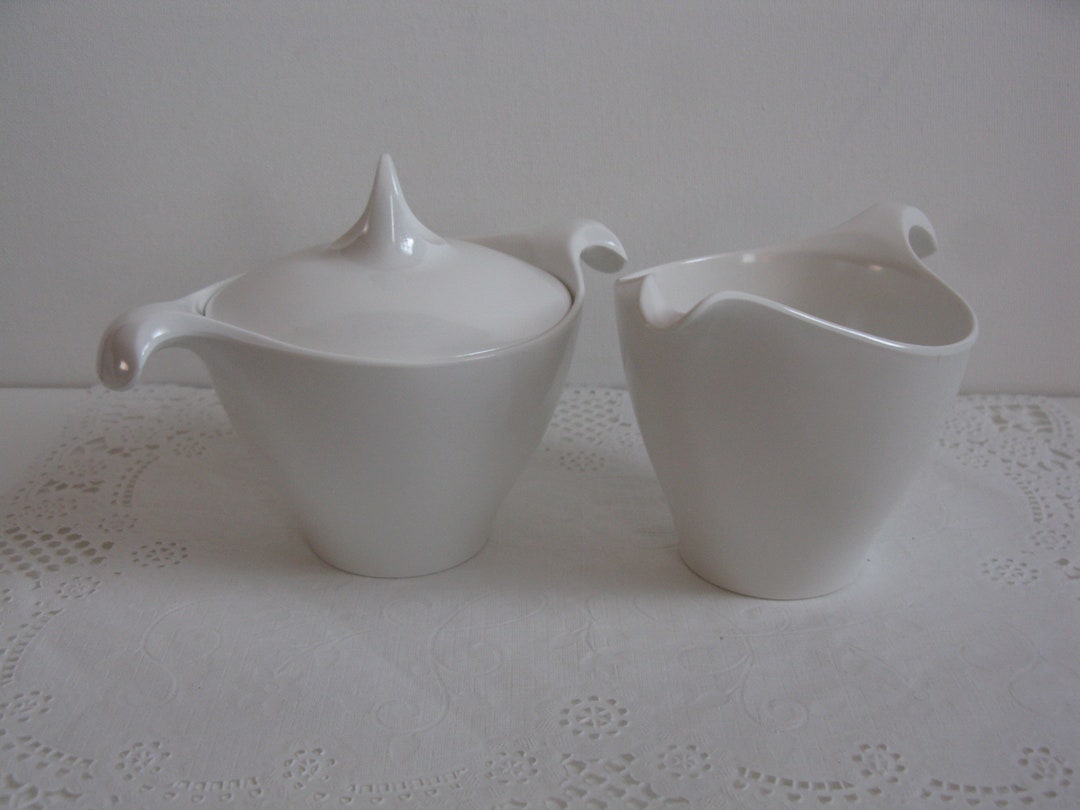Retro MELMAC SUGAR/CREAMER Set/white Tableware/serving Sets/melmac ...
