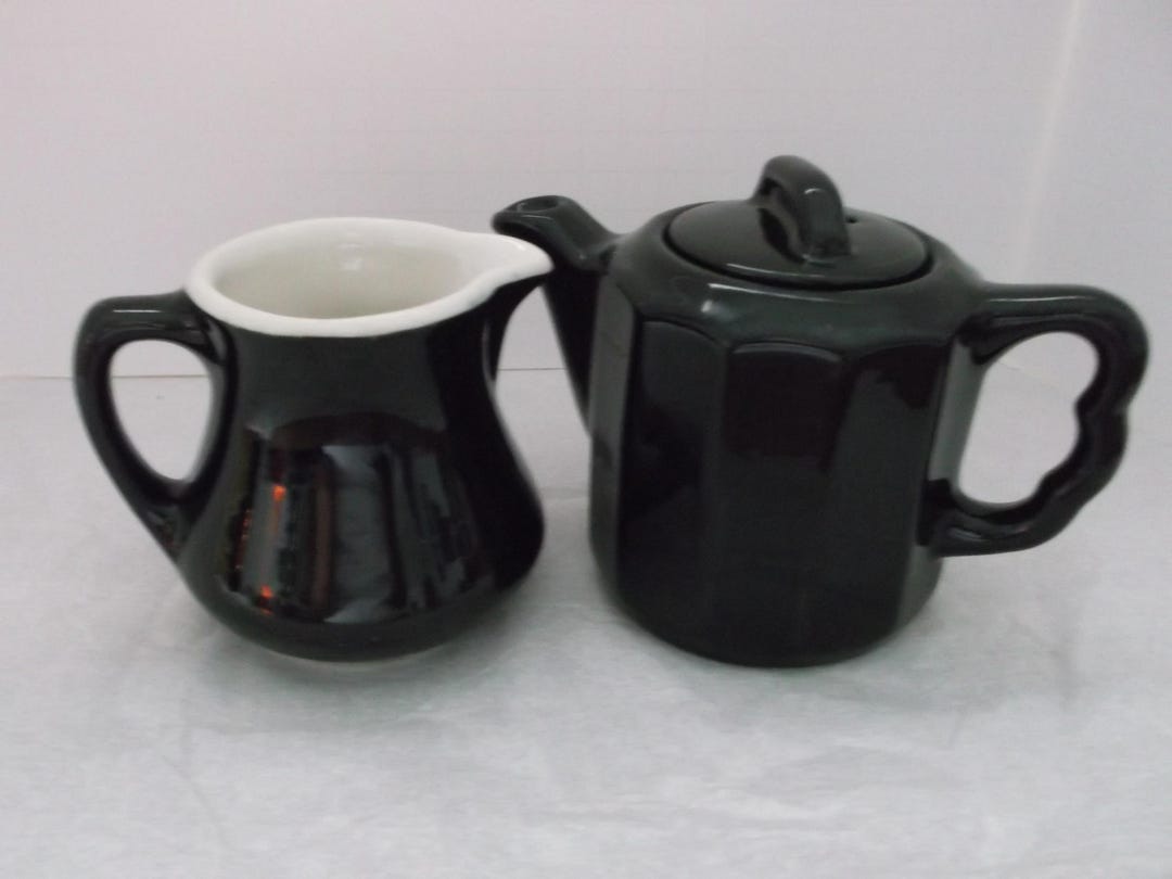 TEA POT W Small Creamer/syracuse Tea Pot/single Serve Tea Pot ...