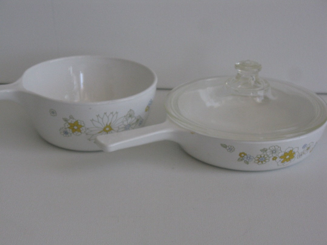 CORNINGWARE FLORAL BOUQUET Sauce Pans/retro Cookware/vtg Stove - Etsy