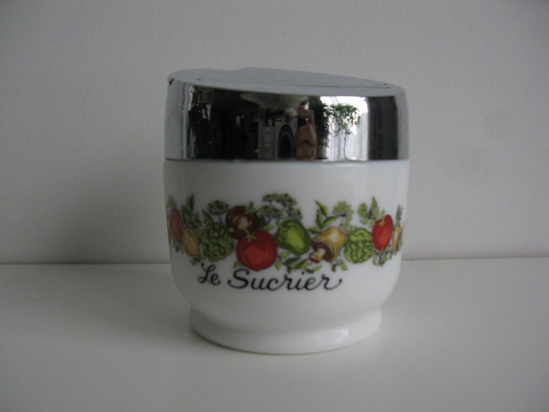 Vtg GEMCO SPICE of LIFE Flip Top Sugar Bowl/milk Glass Sugar Bowl/vtg ... Vtg GEMCO SPICE of LIFE Flip Top Sugar Bowl/milk Glass Sugar Bowl/vtg ...