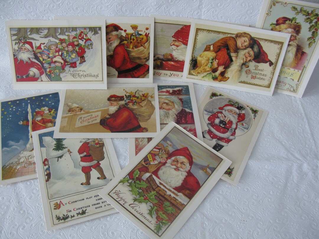 CHRISTMAS HOLIDAY Postcards/collectable Holiday Postcards/holiday Cards ...