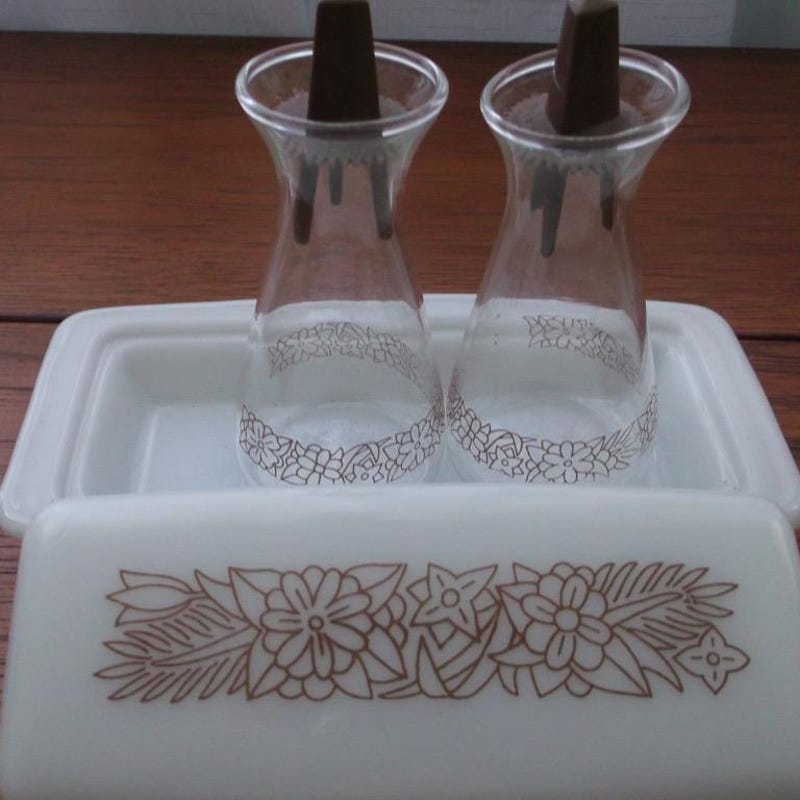 Pyrex Salt and Pepper Shakers - Etsy