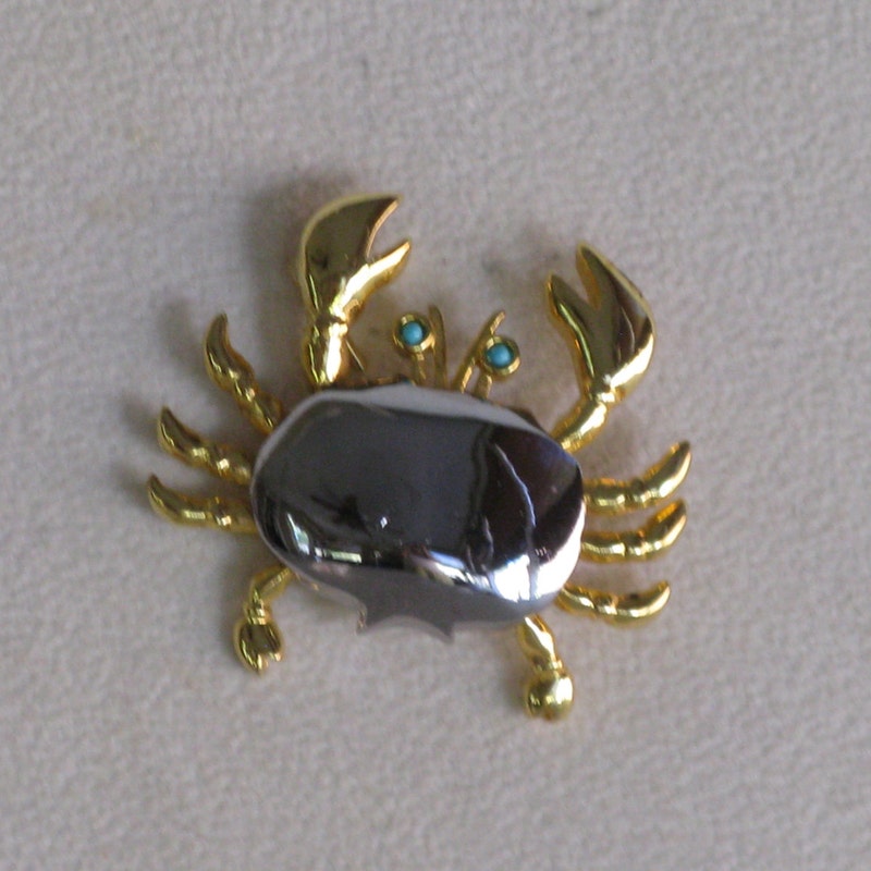 Crab Pin - Etsy