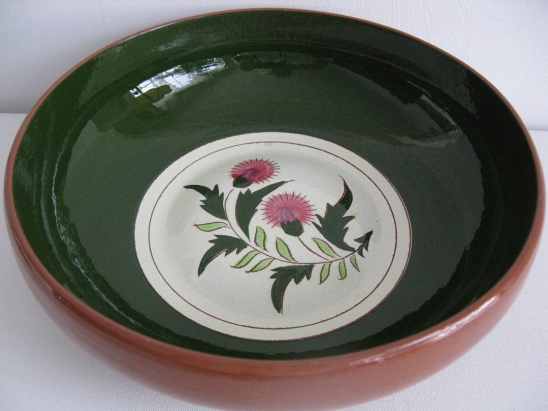 STANGL Large SERVING Bowl/thistle Pattern/stangl Tableware/stangl ...