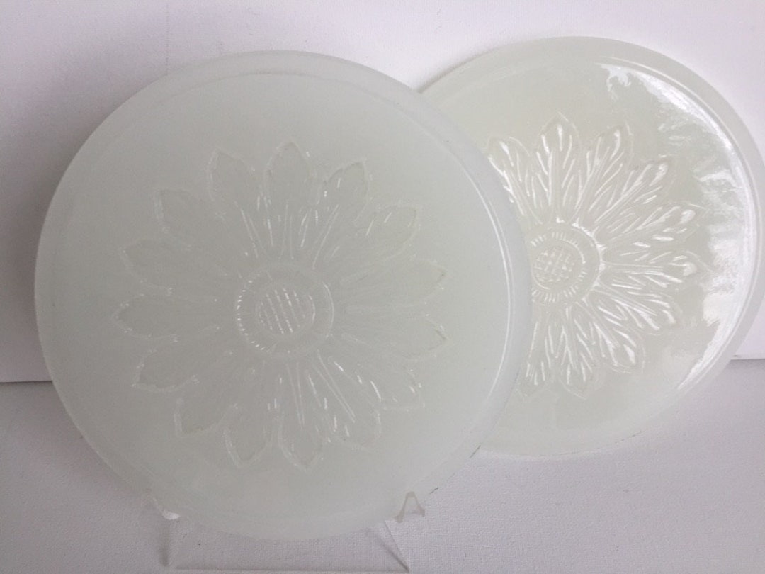 Antique OPALESCENT GLASS DIFFUSER Light Fixture Covers/lamp Shades ...