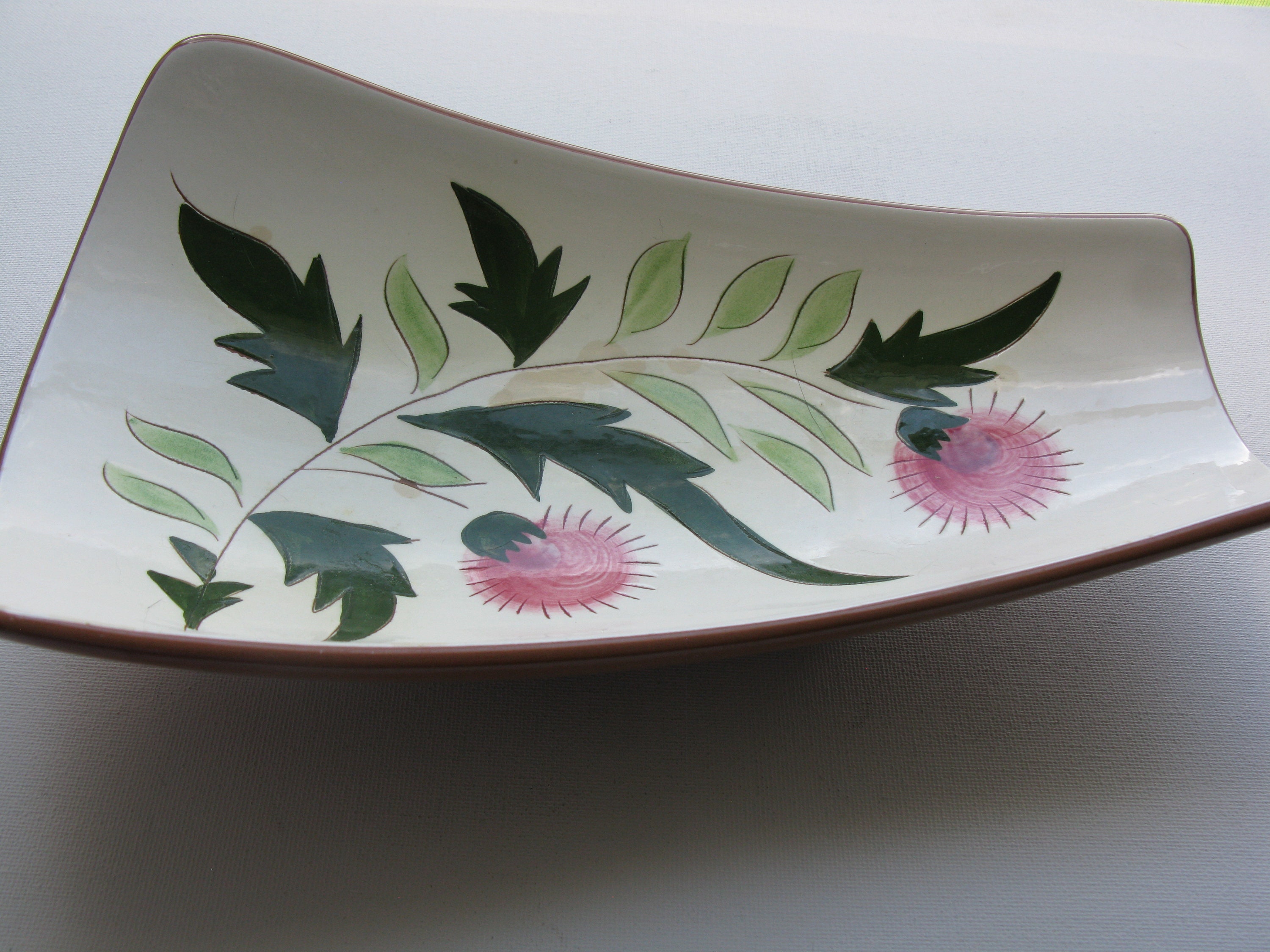 STANGL ARTWARE Pottery/scottish Thistle Pattern/vintage Pottery/pottery ...