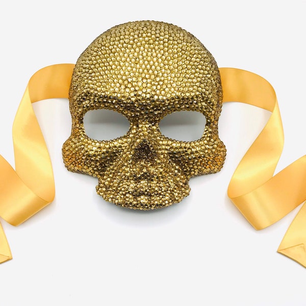 Rhinestone Skeleton Mask - Etsy