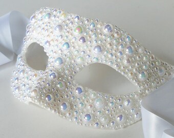 Pearl Masquerade Mask - Etsy