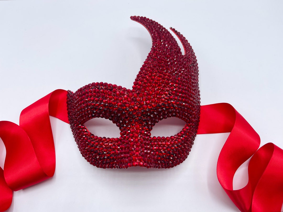 Ruby Slippers Crystal Flame Masquerade Mask - Etsy