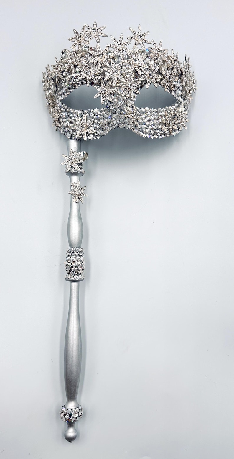 Twinkle Twinkle Little Stars Swarovski Crystal Handled Masquerade Mask ...