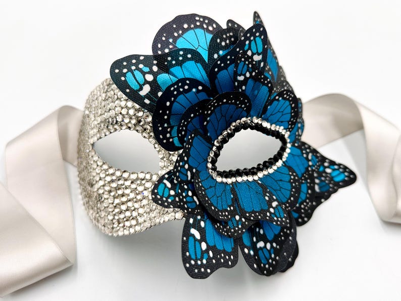 Papillon Royale Blue Monarch Butterfly Wings & Swarovski Crystals ...