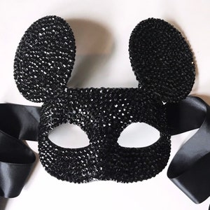 Mouse Rhinestone Masquerade Mask - Etsy