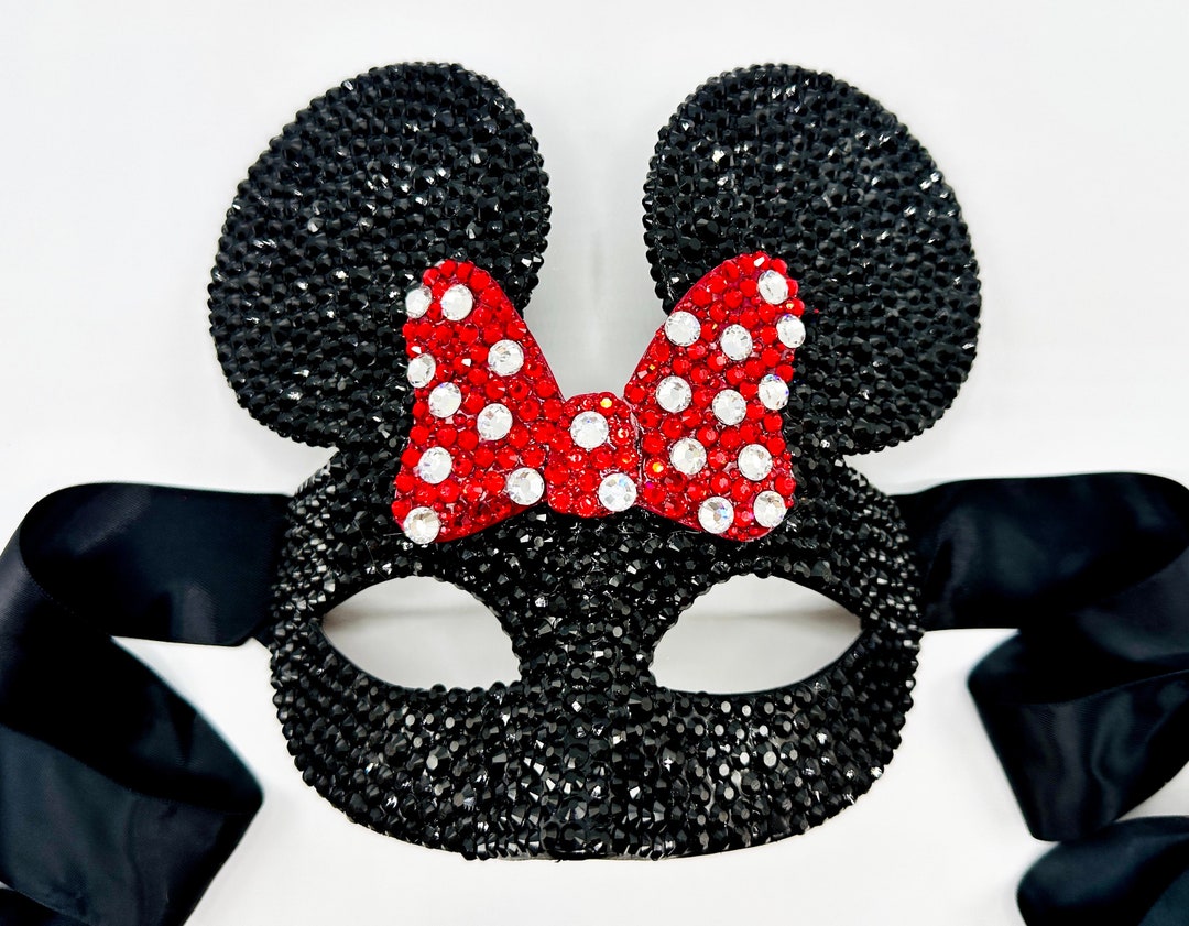 Mouse Rhinestone Masquerade Mask (RED) - Etsy