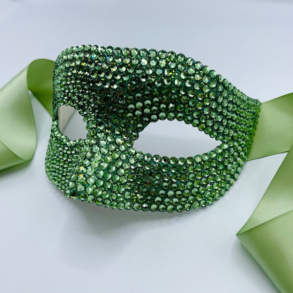 Sage Green Masquerade Mask - Etsy