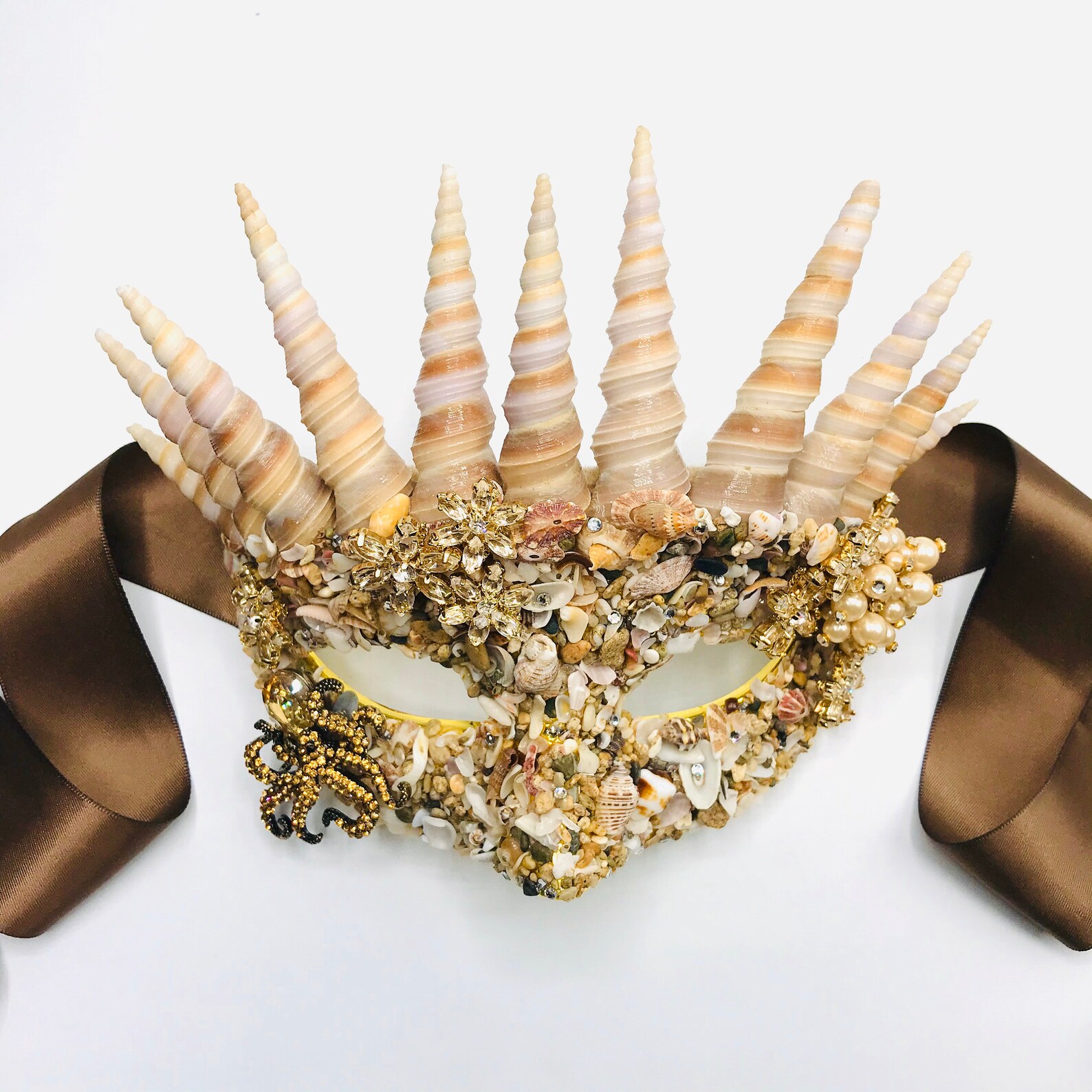 Sea Queen Conch Seashells Masquerade Mask - Etsy