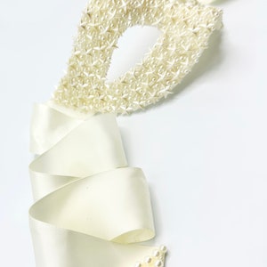 Starry Skies Ivory Pearls Masquerade Mask - Etsy