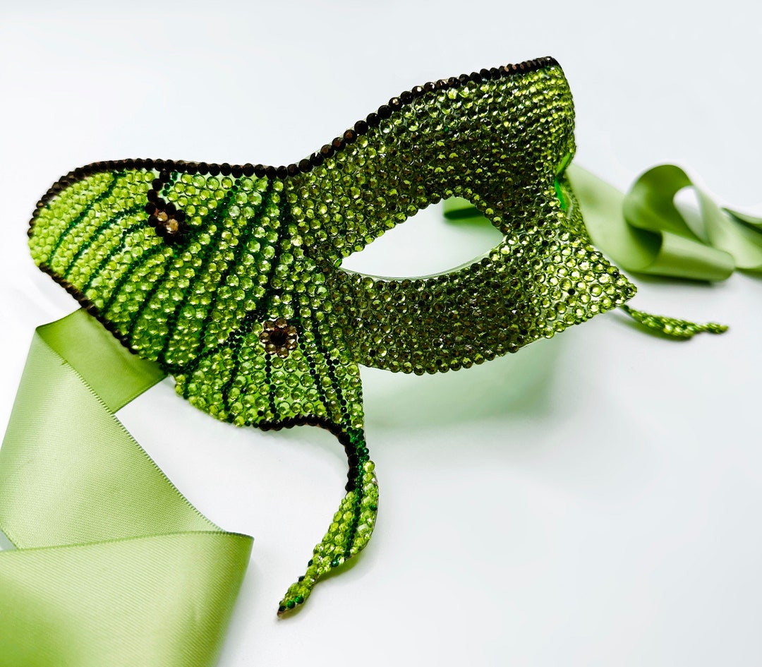 Luna's Moth Crystallized Masquerade Mask - Etsy