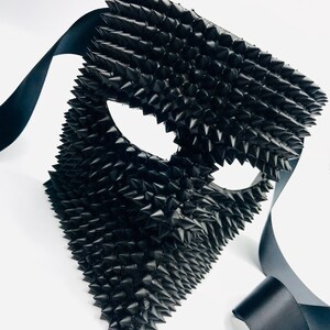 Studly Bauta Black Spikes Masquerade Mask - Etsy