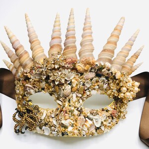 Sea Queen Conch Seashells Masquerade Mask - Etsy