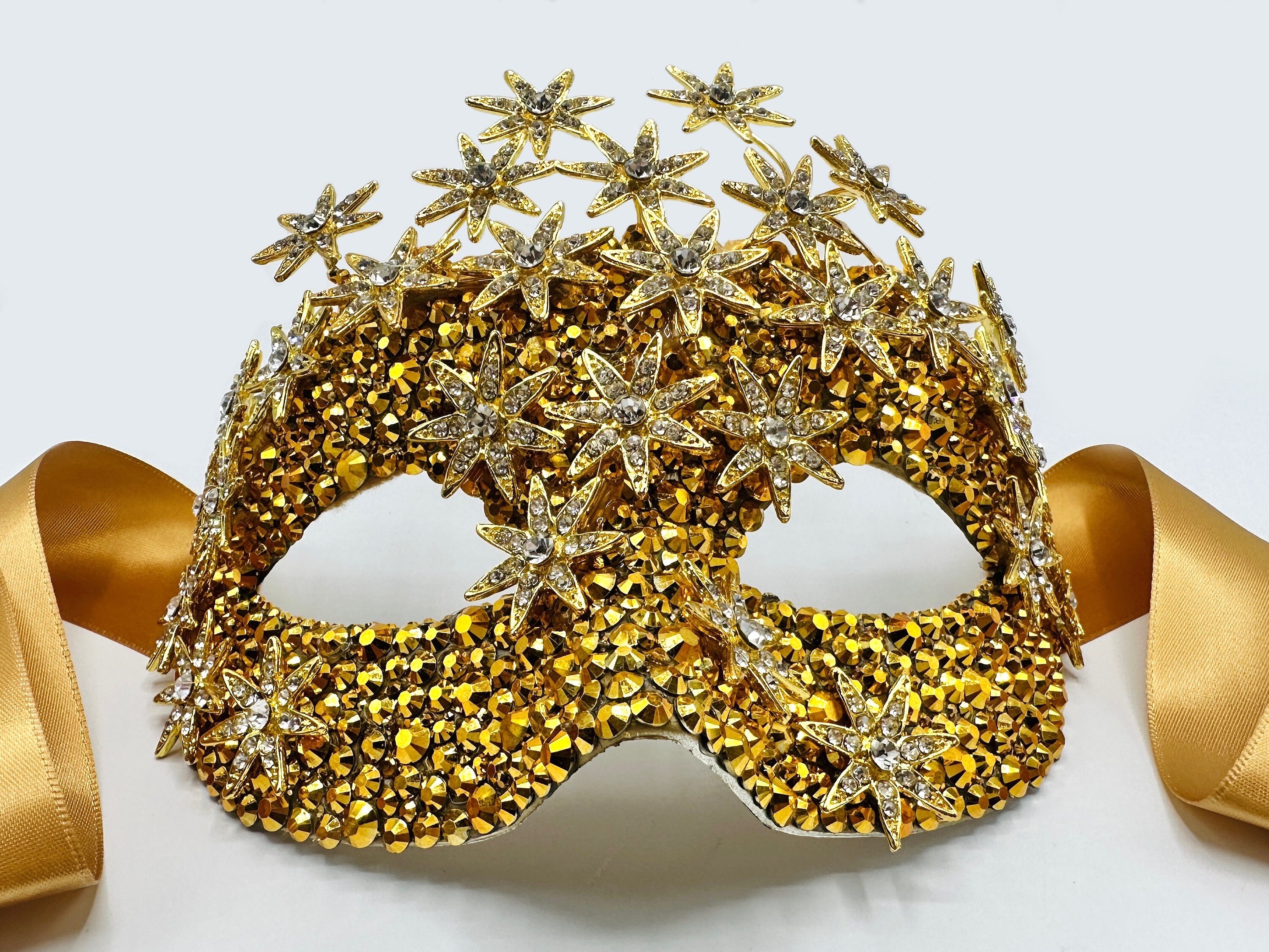 Twinkle Twinkle Little Stars Golden Rhinestone Encrusted Masquerade ...