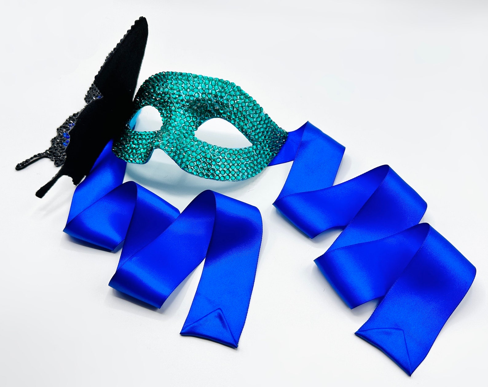 Royal Swallowtail Butterfly Crystallized Masquerade Mask - Etsy