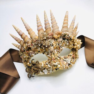 Sea Queen Conch Seashells Masquerade Mask - Etsy