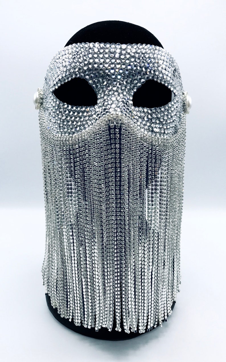 Diamond Sky Veiled Swarovski Crystal Masquerade Mask - Etsy