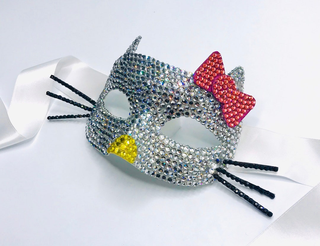 Kitty Face Masquerade Mask (PINK) - Etsy