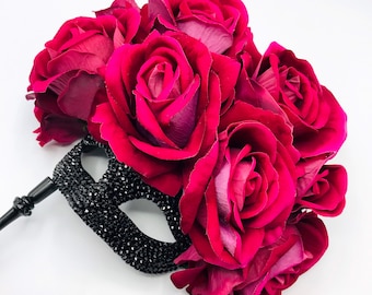 Ruby Masquerade Mask - Etsy