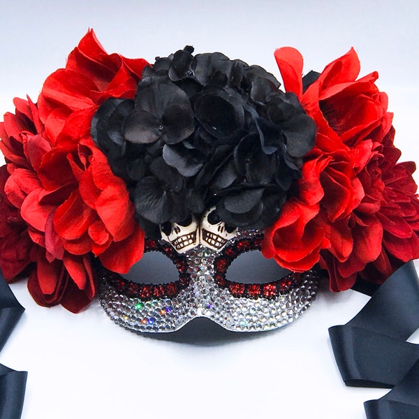 Dia De Los Muertos Masquerade Mask - Etsy