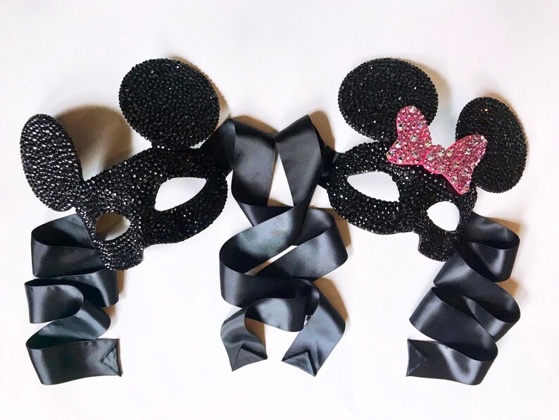 Mouse Rhinestone Masquerade Mask - Etsy