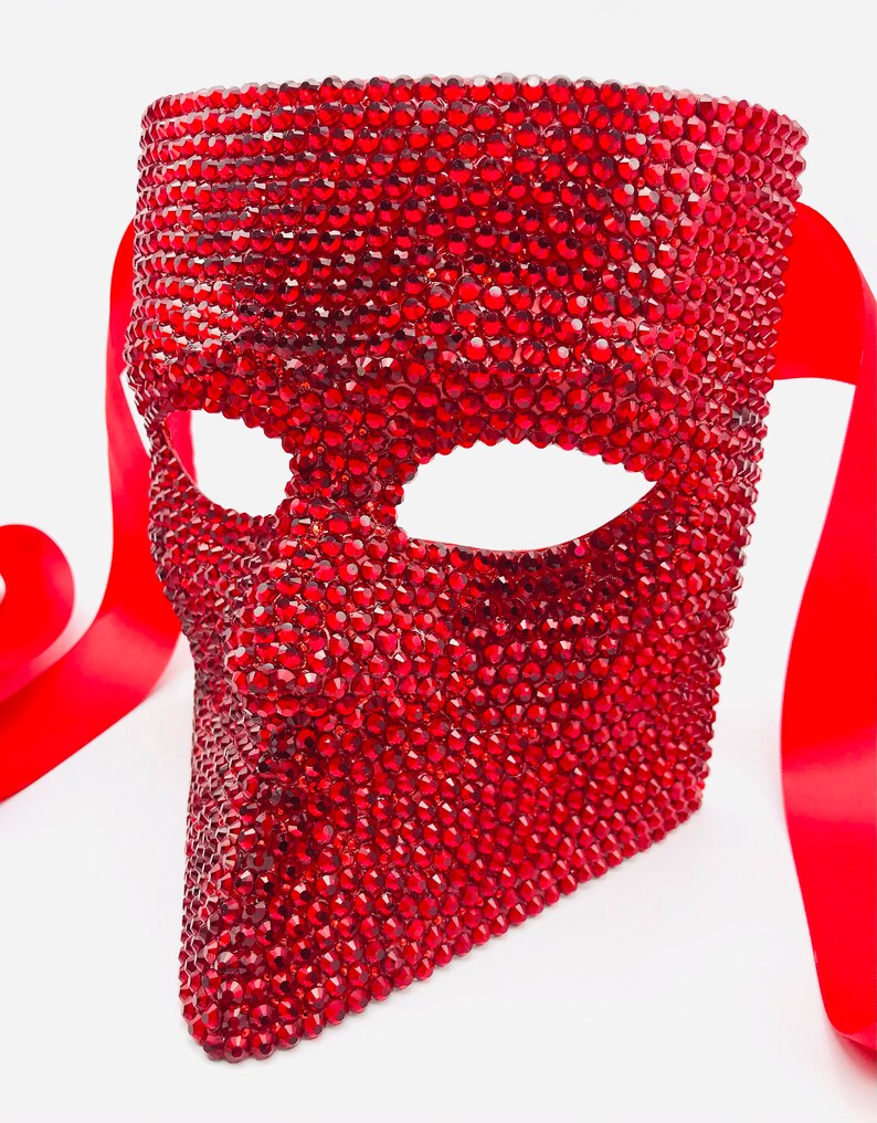Eyes Wide Shut Ruby Red Bauta Masquerade Mask - Etsy