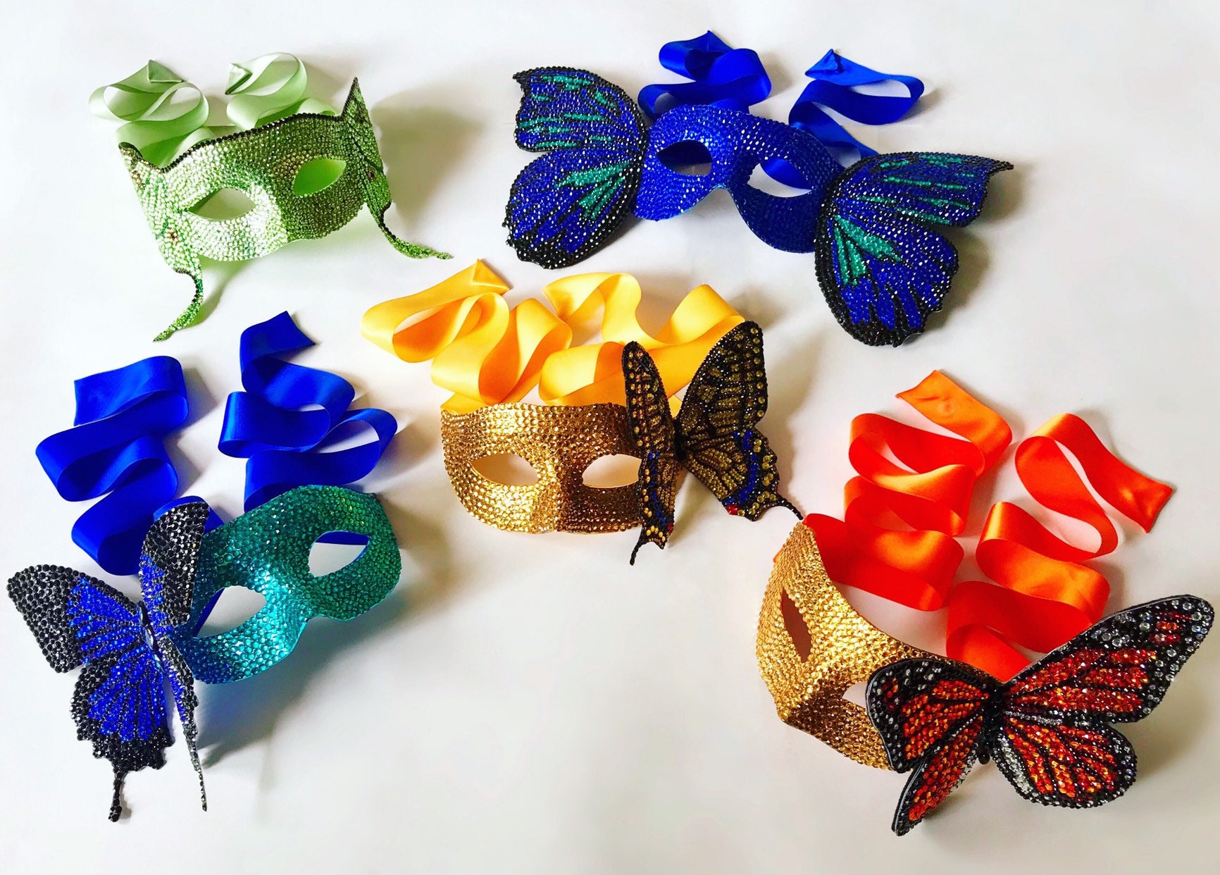 Royal Swallowtail Butterfly Crystallized Masquerade Mask - Etsy