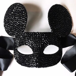 Mouse Rhinestone Masquerade Mask - Etsy