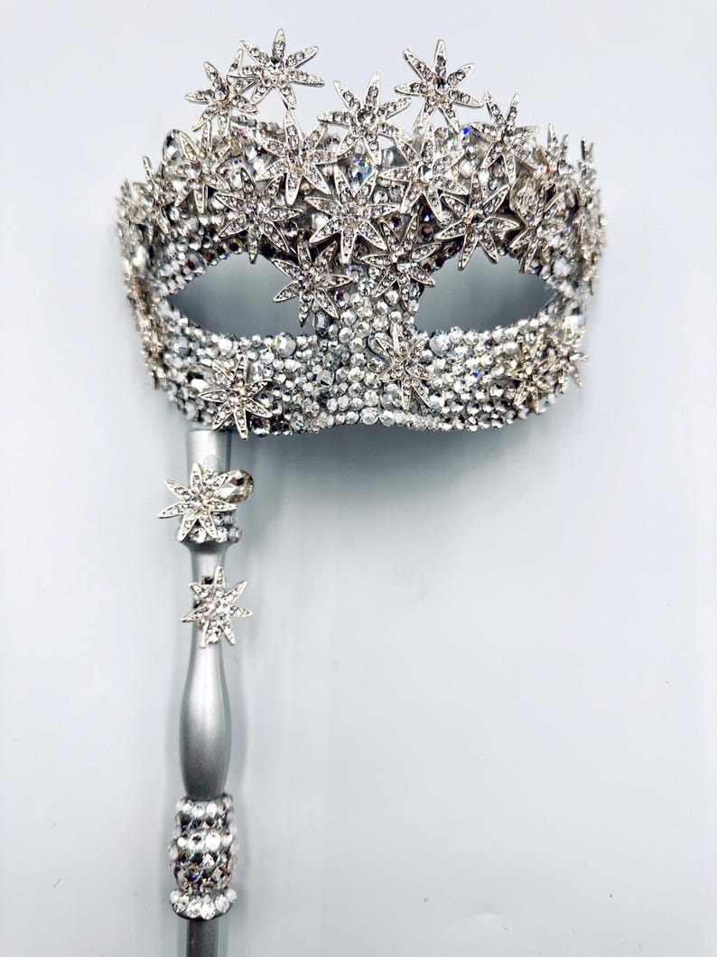 Twinkle Twinkle Little Stars Swarovski Crystal Handled Masquerade Mask ...