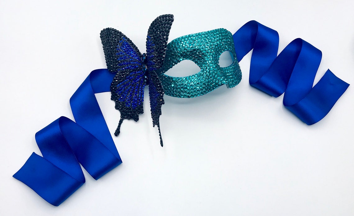 Royal Swallowtail Butterfly Crystallized Masquerade Mask - Etsy