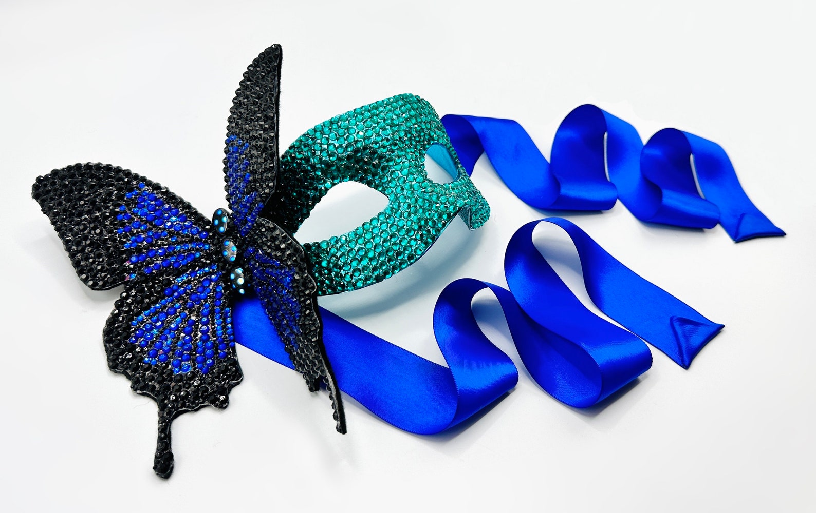 Royal Swallowtail Butterfly Crystallized Masquerade Mask - Etsy