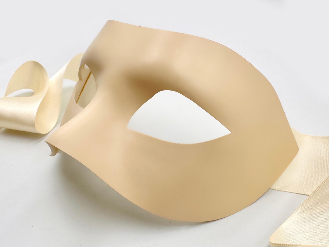 Opaline Veil Matte Ivory Venetian Men's Masquerade Mask - Etsy