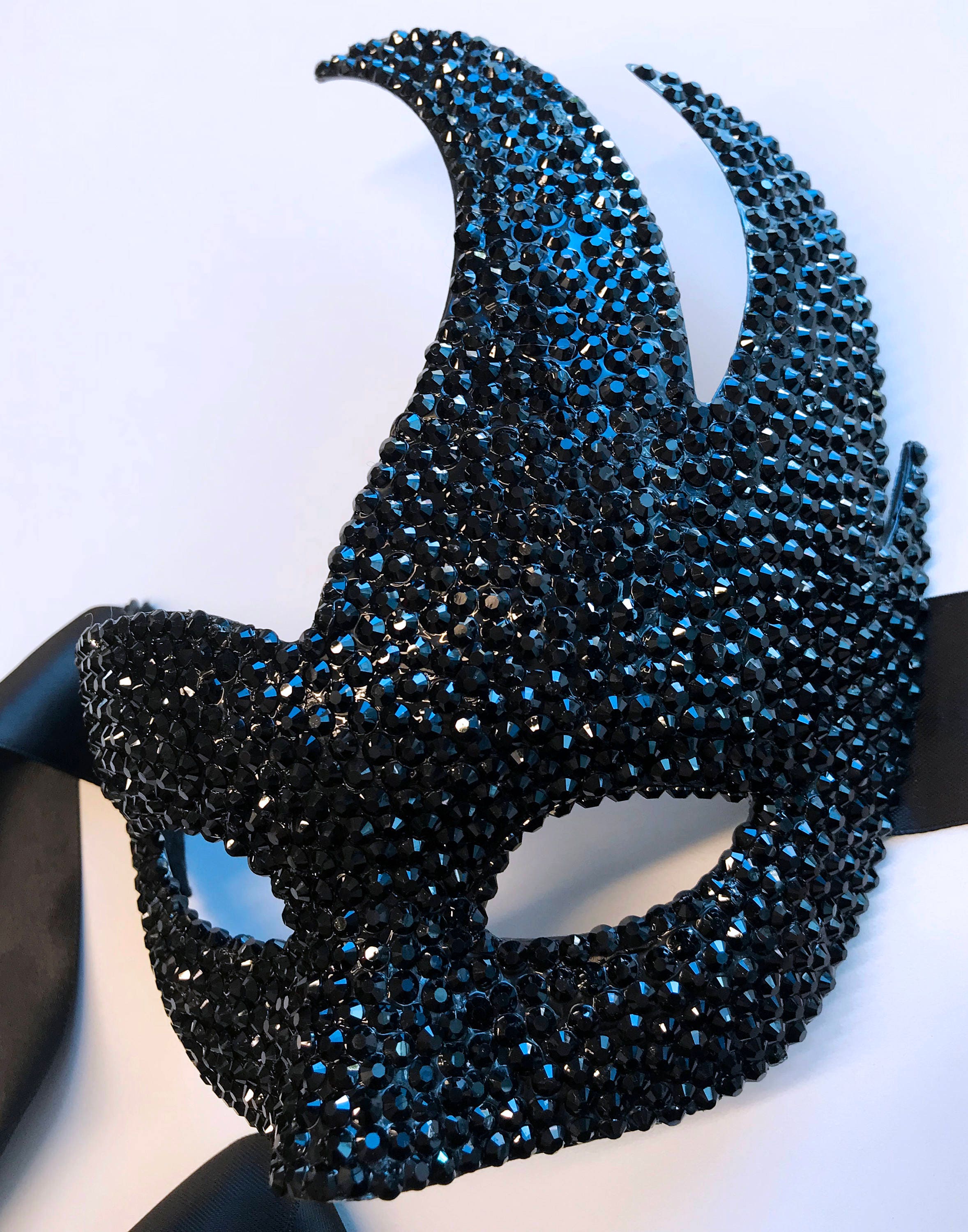 Onyx Flame Masquerade Mask - Etsy
