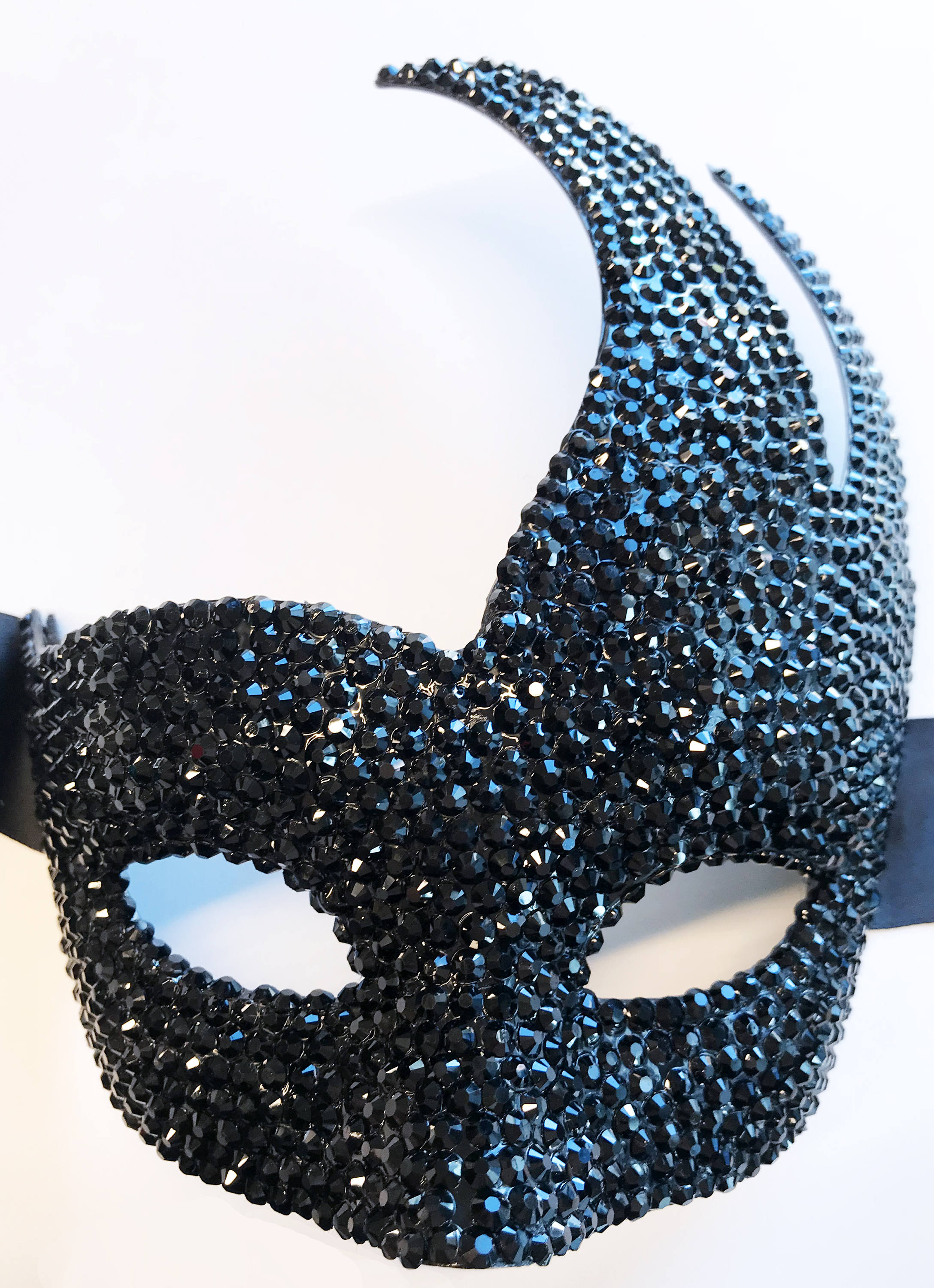 Onyx Flame Masquerade Mask - Etsy
