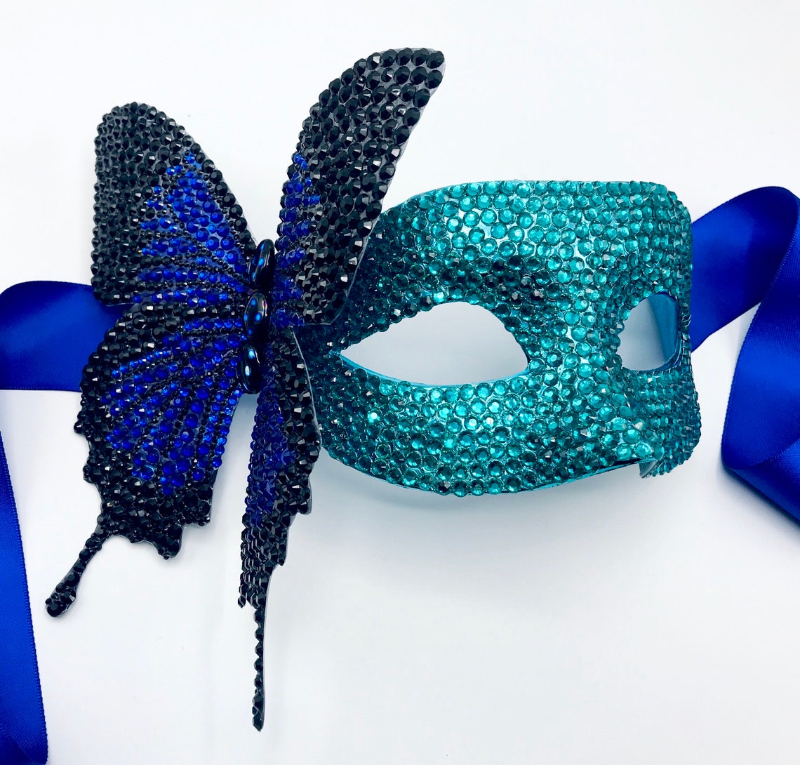 Royal Swallowtail Butterfly Crystallized Masquerade Mask - Etsy