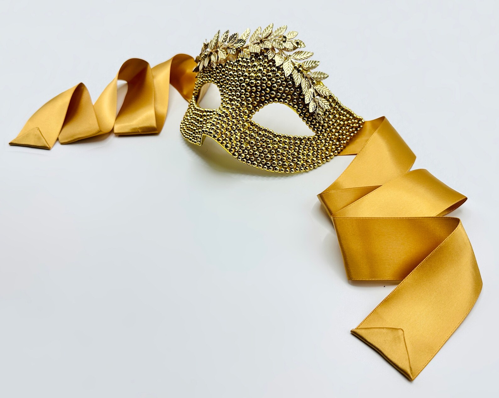 Golden Greek Pearls Masquerade Mask - Etsy